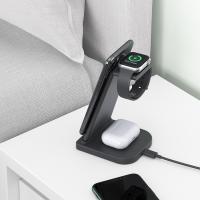 China 15W 3in1 Wireless Charging Station For Iphone And Apple Watch for sale