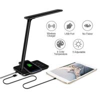 China Eye Protection Folding 5W LED QI Wireless Charging Lamp for sale