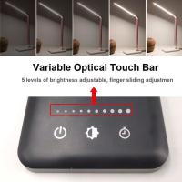 China Foldable 10W 5V Led Desk Lamp With Wireless Charger for sale