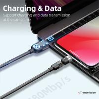 China 3Pin Data Transfer Magnetic 540 Degree 3A Micro Usb Cable for sale