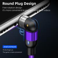 China 180 Degree Qi Standard USB C Magnetic 3 In 1 Charging Cable for sale
