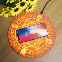 China Magic Circle ABS 10W QI Wireless Charging Pad for sale