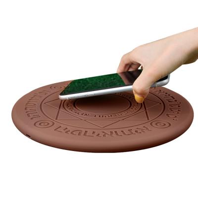 China Magic Circle ABS 10W QI Wireless Charging Pad for sale