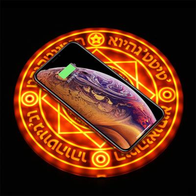China Music Flow Magic Array 10W QI Wireless Charging Pad for sale