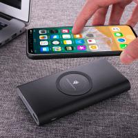 China Dual Ports 2 In 1 5W Qi Wireless Power Bank 10000mah for sale
