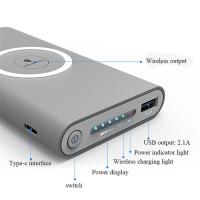 China 10000mAh QI Standard Wireless Charging Pad for sale