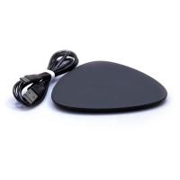 China Black Ultra Slim QI Standard Wireless Charging Pad 10w for sale