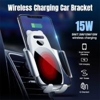 China Qi Standard 10W Automatic Wireless Car Charger Mount for sale