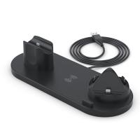 China Rotateble 5W Airpods Docking 3 In 1 QI Wireless Charger for sale