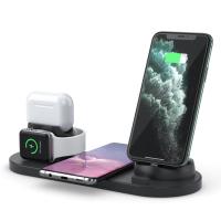 China Rotateble 5W Airpods Docking 3 In 1 QI Wireless Charger for sale