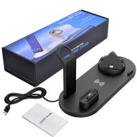China Distance 9mm 3 In 1 QI Wireless Charger For Phone IWatch AirPods for sale