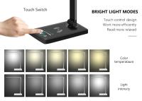 China Alu Touch Switch Desk Lamp 10W QI Wireless Charging Pad for sale