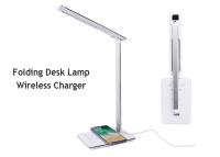 China Eye Caring Foldable Desklamp 10W QI Wireless Charging Pad for sale