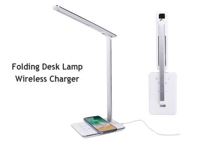 China Eye Caring Foldable Desklamp 10W QI Wireless Charging Pad for sale