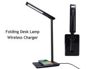 China Alu Touch Switch Desk Lamp 10W QI Wireless Charging Pad for sale