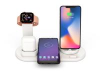 China OEM QI Standard 10W 3 In 1 QI Wireless Charger for sale