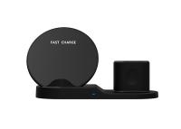 China QI Enabled 10mm 5W ABS 3 In 1 QI Wireless Charger for sale