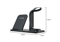 China 10W 10mm Fast Charging 3 In 1 Wireless Charger For Apple for sale
