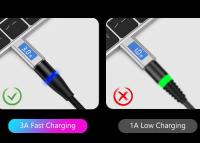 China 360 Rotate 2M 5V 3A Magnetic 3 In 1 Charging Cable for sale