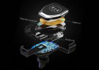 China Auto Lock Black Gravity 5W QI Wireless Car Charger for sale