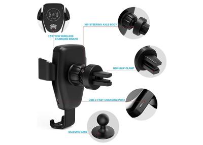 China Magnetic 9V 1.67A Gravity 10W QI Wireless Car Charger for sale