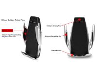 China Type C Cable Smart Sensor 5W QI Wireless Car Charger for sale