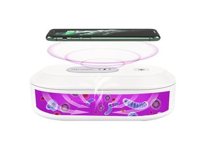 China 3 In 1 UVC Atmosphere 15W Cell Phone Sanitizer Charger for sale
