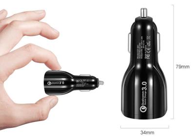 China Vehicle Dual USB Ports 36W 6A QC 3.0 Car Charger for sale
