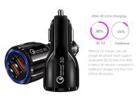 China Vehicle Dual USB Ports 36W 6A QC 3.0 Car Charger for sale