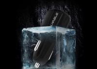 China Black FCC 2 USB Ports ABS QC 3.0 Car Charger for sale