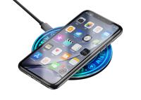 China 10W Magic LED Glowing QI Standard Wireless Charging Pad for sale