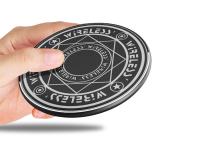 China 10W Magic LED Glowing QI Standard Wireless Charging Pad for sale