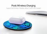 China Micro Charging Port 10W Magic Array QI Led Wireless Charging Pad for sale