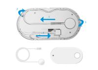 China Pearl White 10W 11mm ABS 3 In 1 QI Wireless Charger for sale