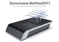 China ABS 9V Input QI 10W 4 In 1 Smart Charging Station for sale