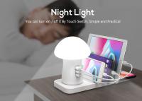 China Mushroom White 10W QI Wireless Night Light Charging Station for sale