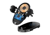 China ABS Black QI 15W Automatic Clamping Car Mount for sale