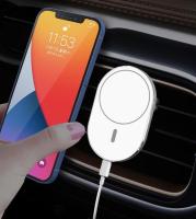China 15W Aluminium Type-C PD Qi Magnetic Wireless Car Charger for sale