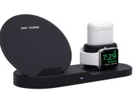China QI Enabled 10mm 5W ABS 3 In 1 QI Wireless Charger for sale