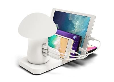China Mushroom White 10W QI Wireless Night Light Charging Station for sale