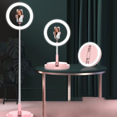 China 10 Grade 4 Colors 10 Inch 12in Foldable Selfie Ring Light With Phone Holder for sale