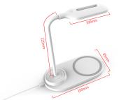 China OEM ODM Fast 10W wireless charger desk lamp Rotation Touch Control for sale