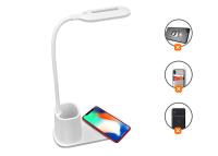 China 3 Brightness DC5V 10W LED Lamp With Wireless Charging Touch Switch for sale