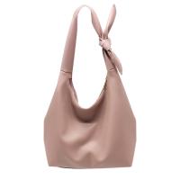 China Pink PU Shoulder Bag 41cm 31cm Knotted Chain With Two Strap for sale