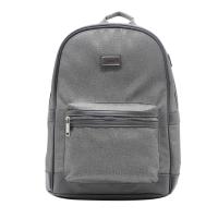 China Women's Water Resistant Backpack 31x14x42cm Grey Outdoor Sports Small Rucksack PU for sale