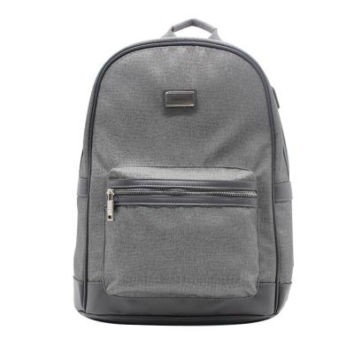 China Women's Water Resistant Backpack 31x14x42cm Grey Outdoor Sports Small Rucksack PU for sale