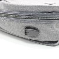China Women's Water Resistant Backpack 31x14x42cm Grey Outdoor Sports Small Rucksack PU for sale