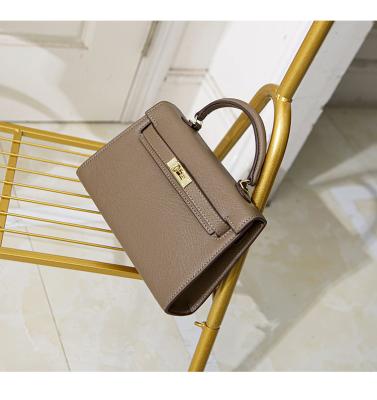 China OEM PU Leather Satchel Crossbody Bag 28x12x25cm Zipper Closure Women Handbag for sale