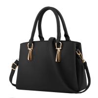 China ISO Ladies Lychee Pattern PU Leather Tote Handbag 31x13x21cm European American Style for sale