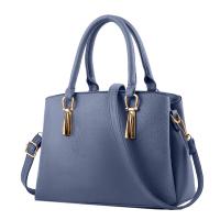 China ISO Ladies Lychee Pattern PU Leather Tote Handbag 31x13x21cm European American Style for sale